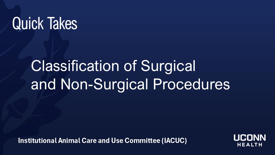 Classification of Surgical and Non-Surgical Procedures - 10/18/2024